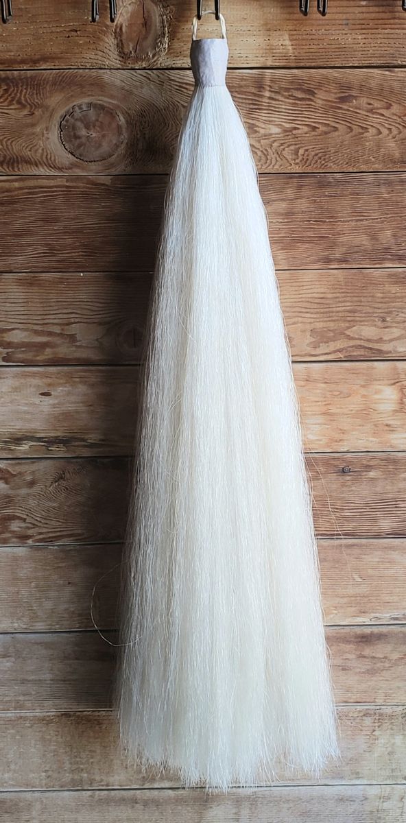 KATHYS TAILS Paper White 36 inch blunt cut (whitest white hair ...