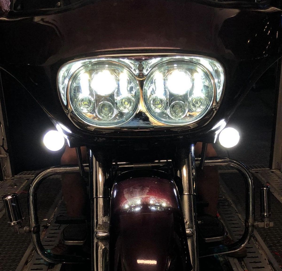 LED Headlight set - Harley Davidson Road Glide 2007 - 2013