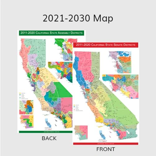 2021-2030 State Legislative Districts poster (single)