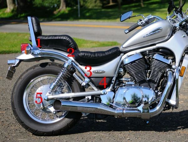 Suzuki Intruder 1400 Frame Caps