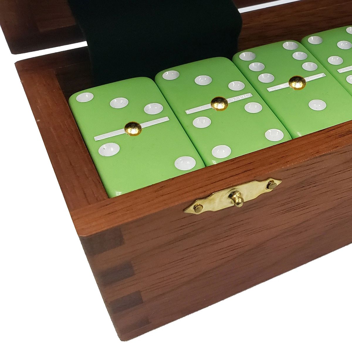 Marion & Co. Domino Double Six Lime Green Jumbo Tournament Professional ...