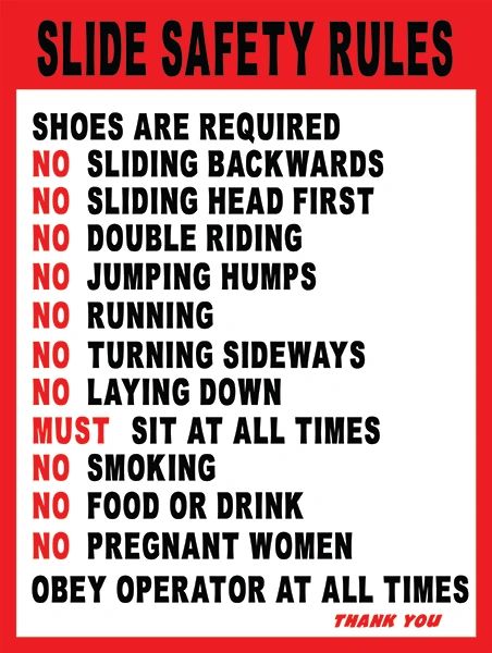 Slide Safety Rules