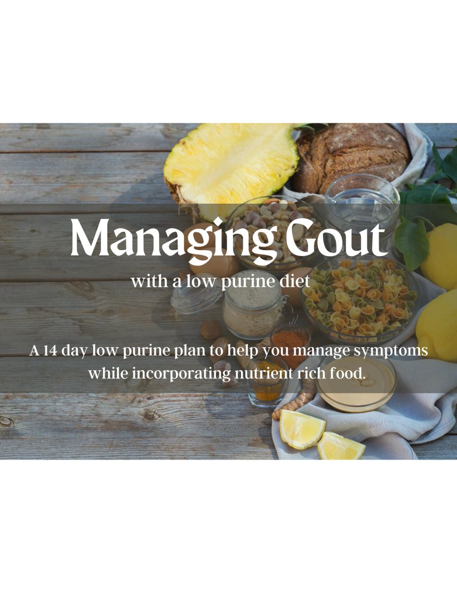 Managing Gout with a low purine diet