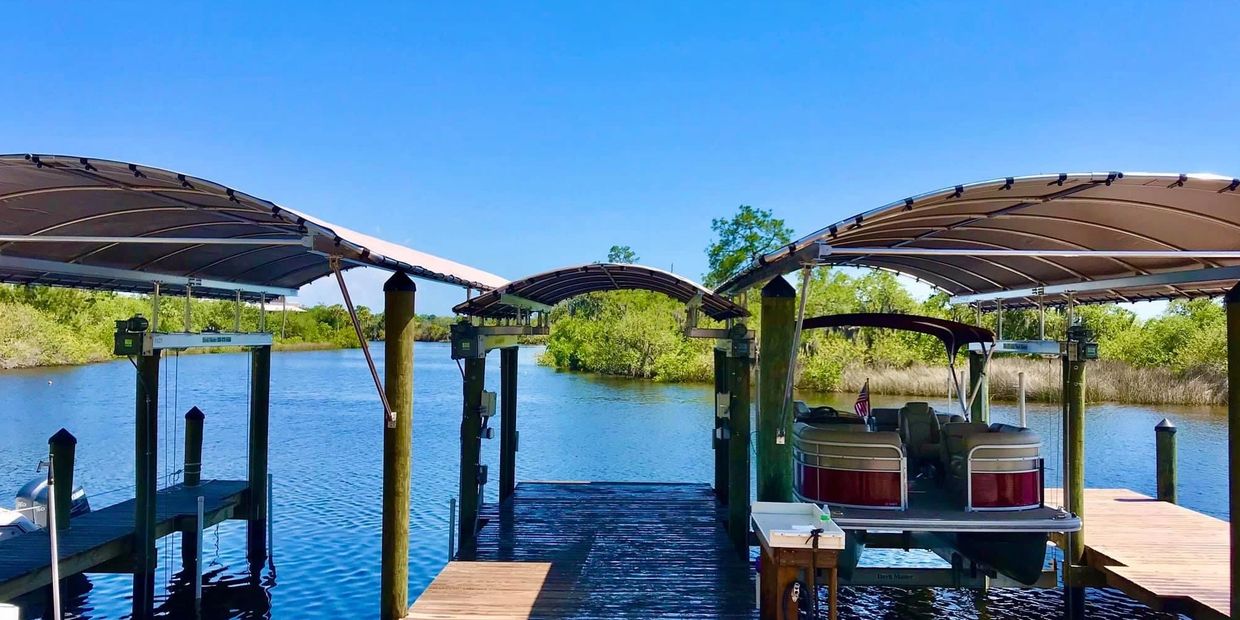 Boat Lift Covers - Coast line Boatlift Cover Nature coast