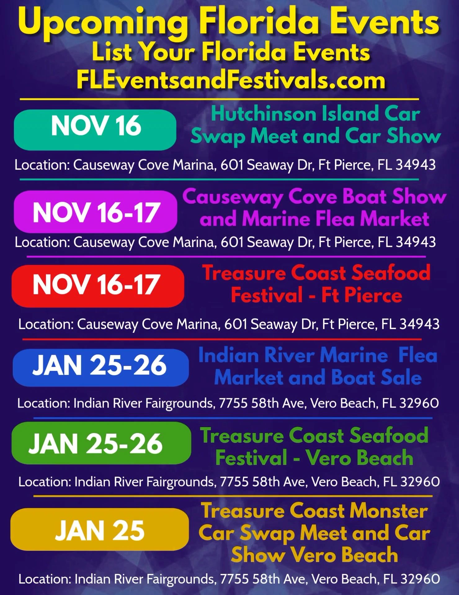 Upcoming Florida Events and Festivals Guide