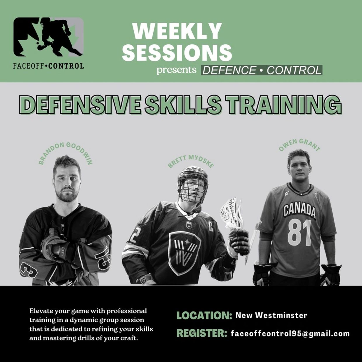 Defense Control | Faceoff Control