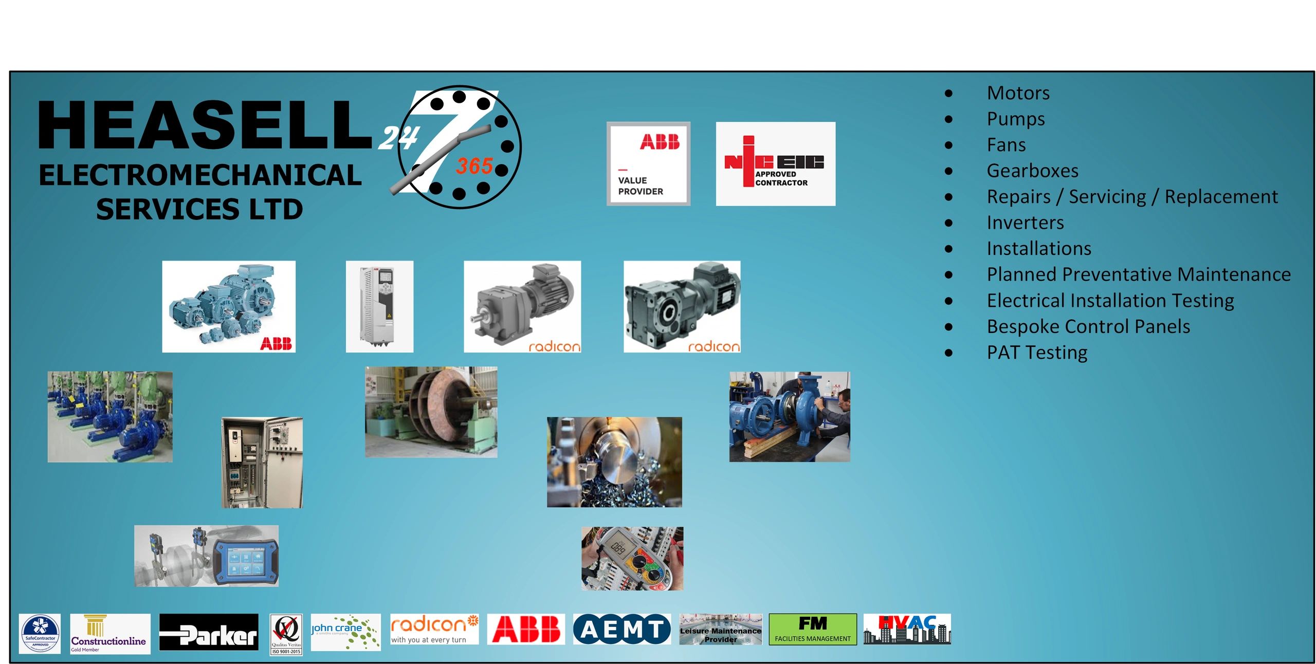 HEASELL ELECTROMECHANICAL SERVICES LTD - Abb, Motors