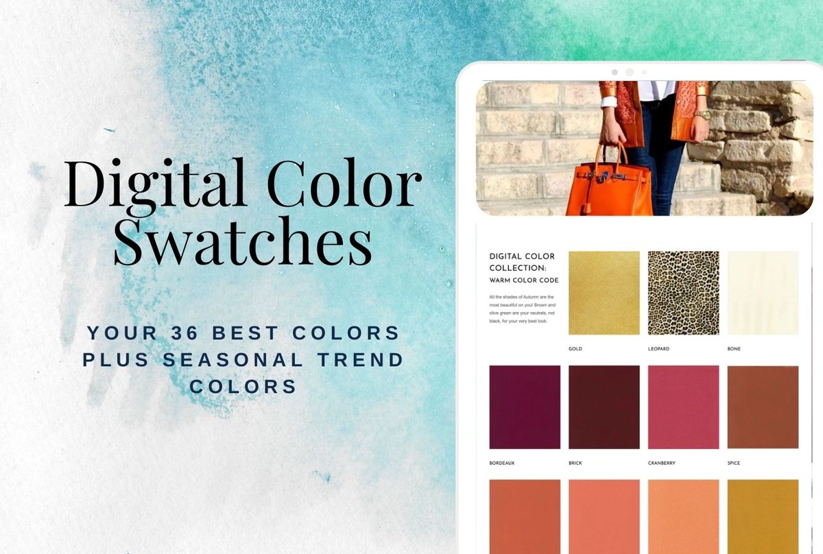 Warm Digital Swatch Palette