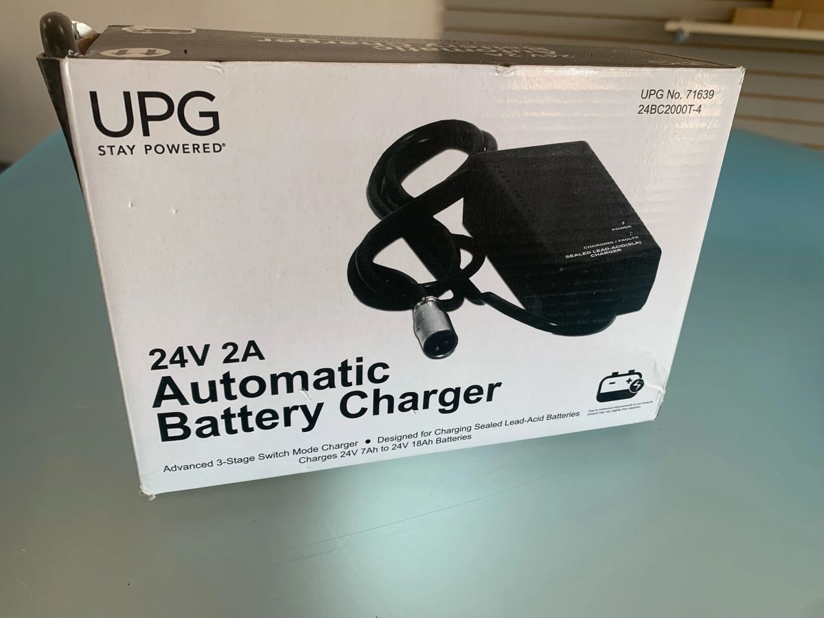 UPG 24v 2amp Standard Automatic Battery Charger