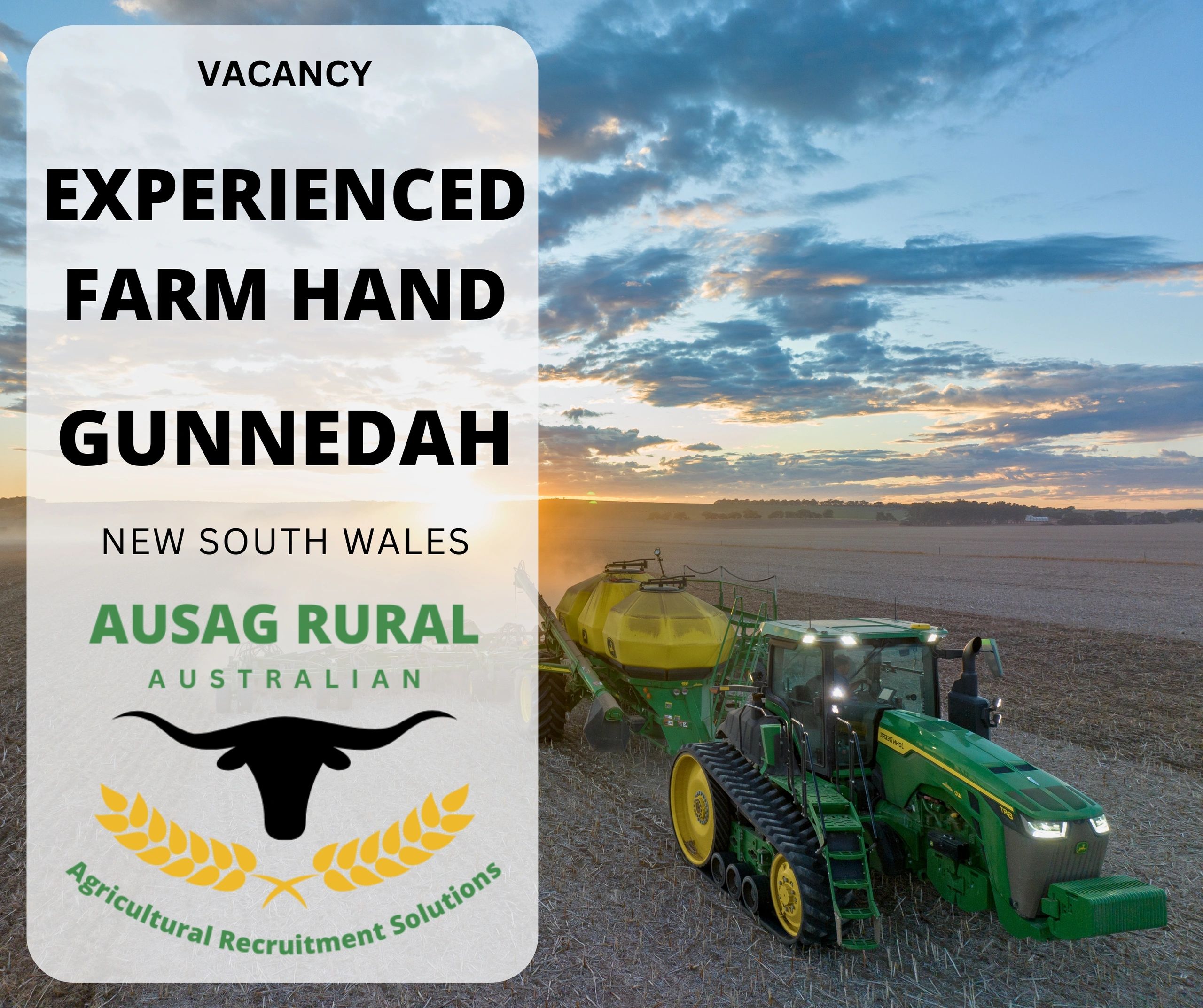 Experienced Farm Hand, GUNNEDAH NSW