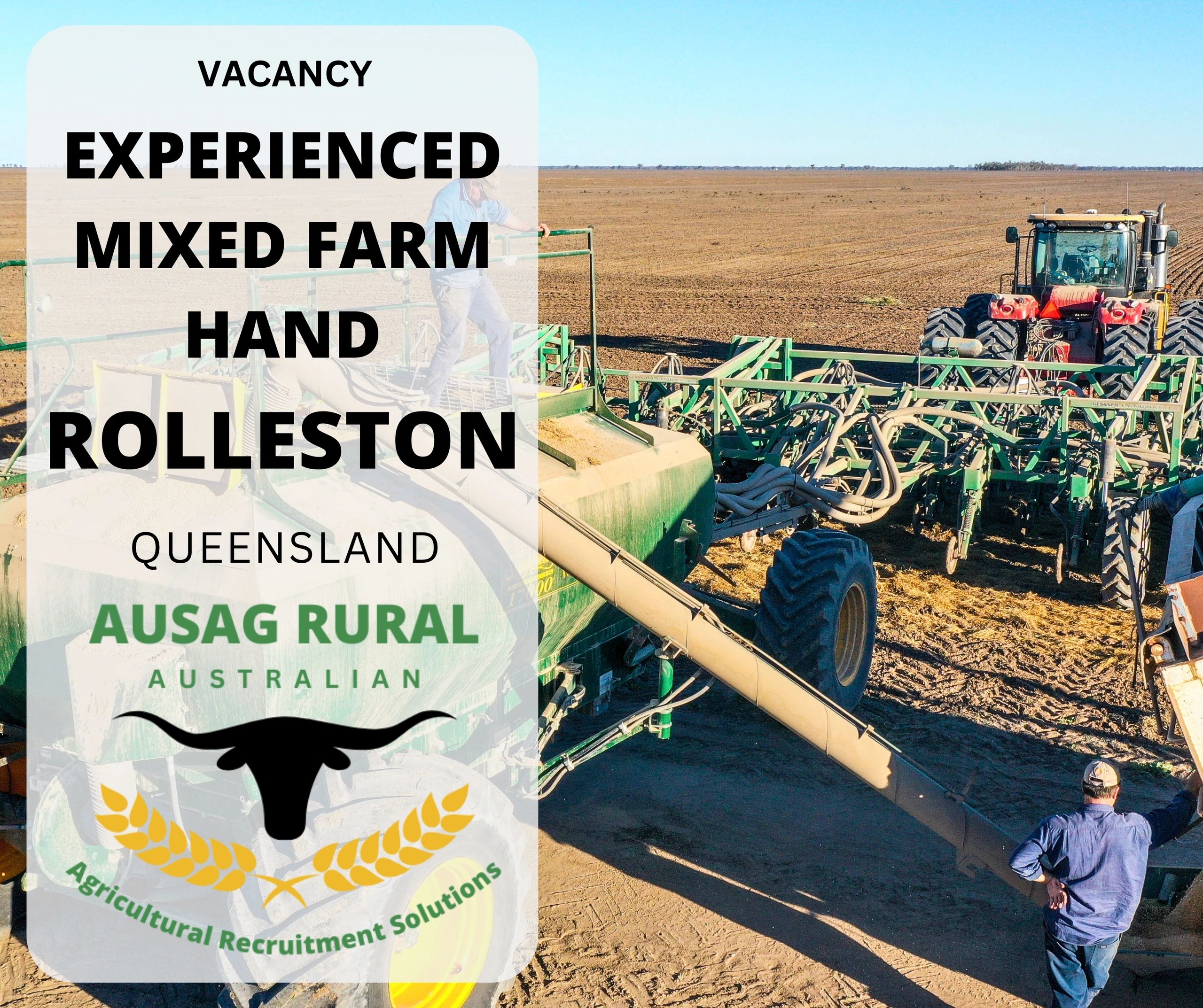 Experienced Mixed Farm Hand, ROLLESTON QLD