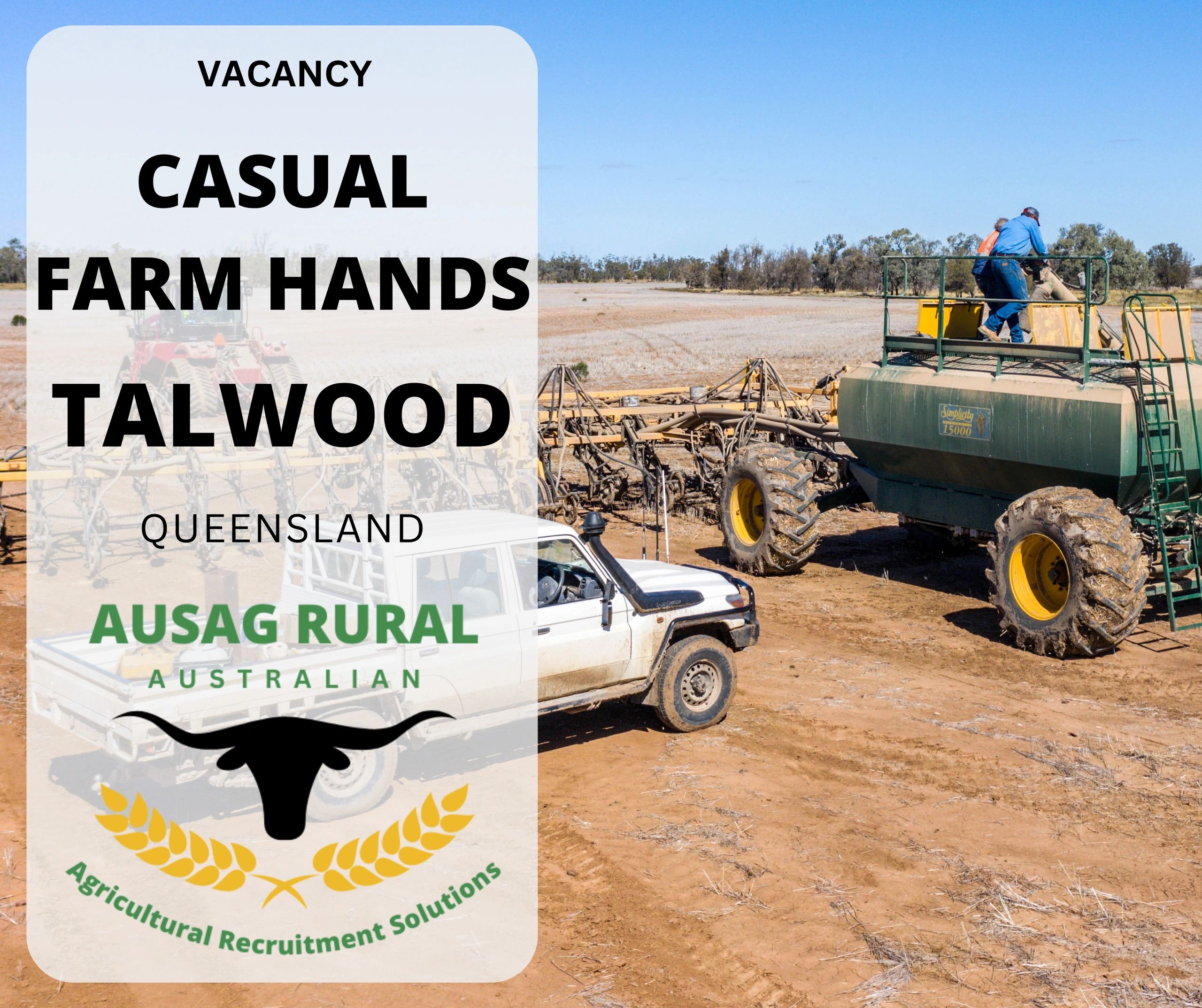 Casual Farm Hands, TALWOOD QLD