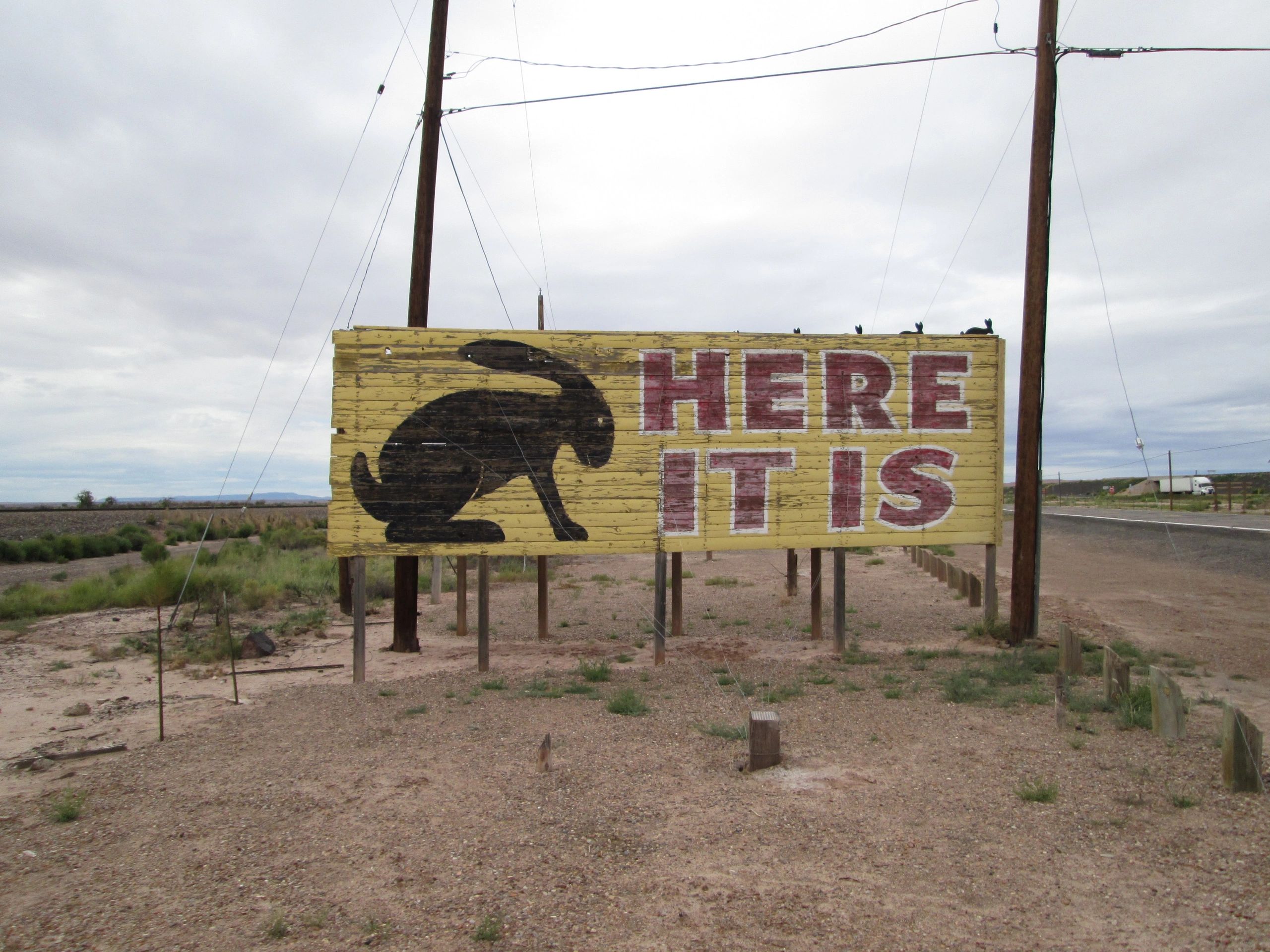 A legend on Route 66... The Jack Rabbit Trading Post, in Arizona