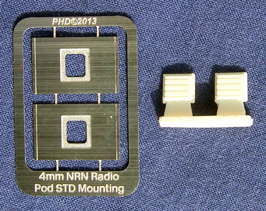 4mm NRN Radio Pod Mountings STD