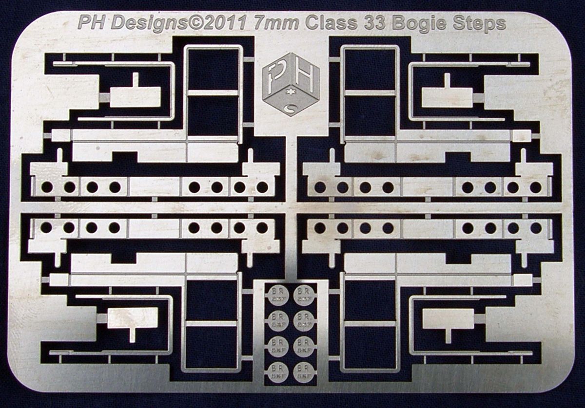 7mm Class 33 Etched Bogie Foot Steps