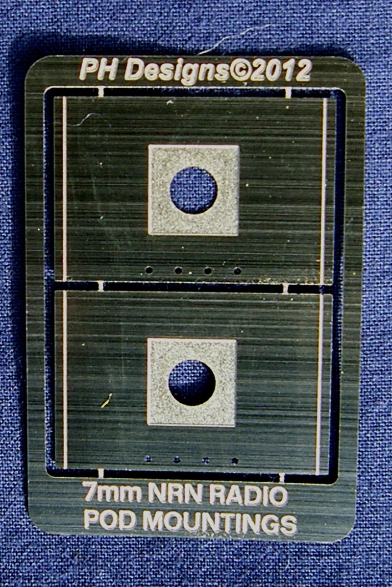 7mm Etched NRN Radio Pod Mounting Panel
