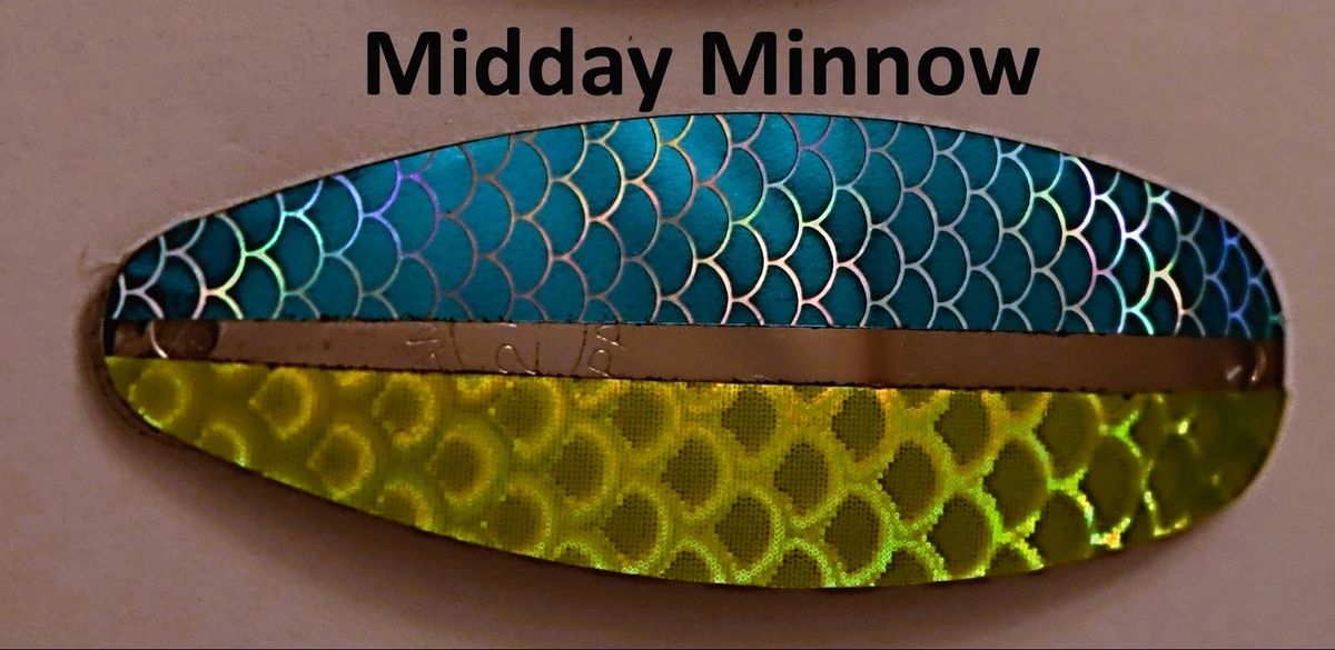 #32 Smooth Feather Weight Flutter Spoon - Midday Minnow