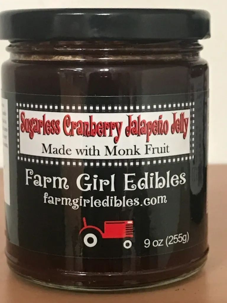 Sugarless Cranberry Jalapeno Jelly - 9 oz.