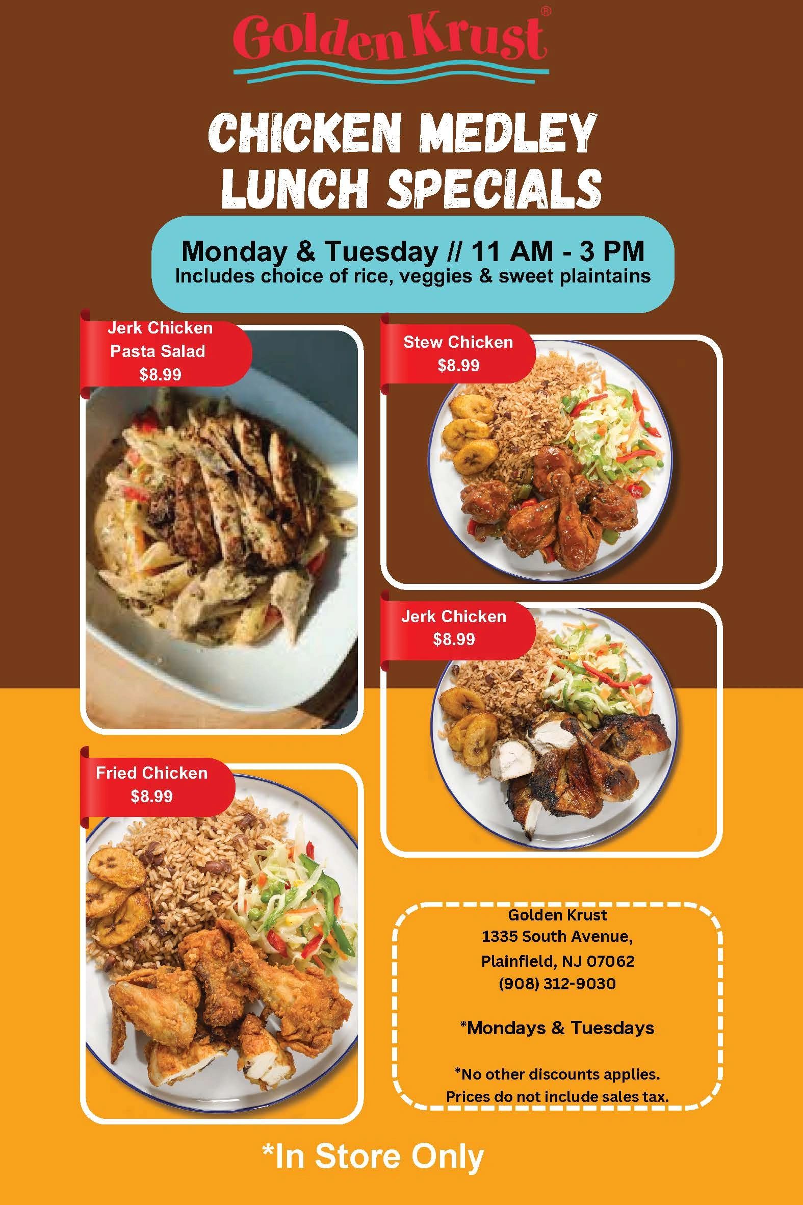 Delicious Jerk Chicken at Golden Krust Plainfield