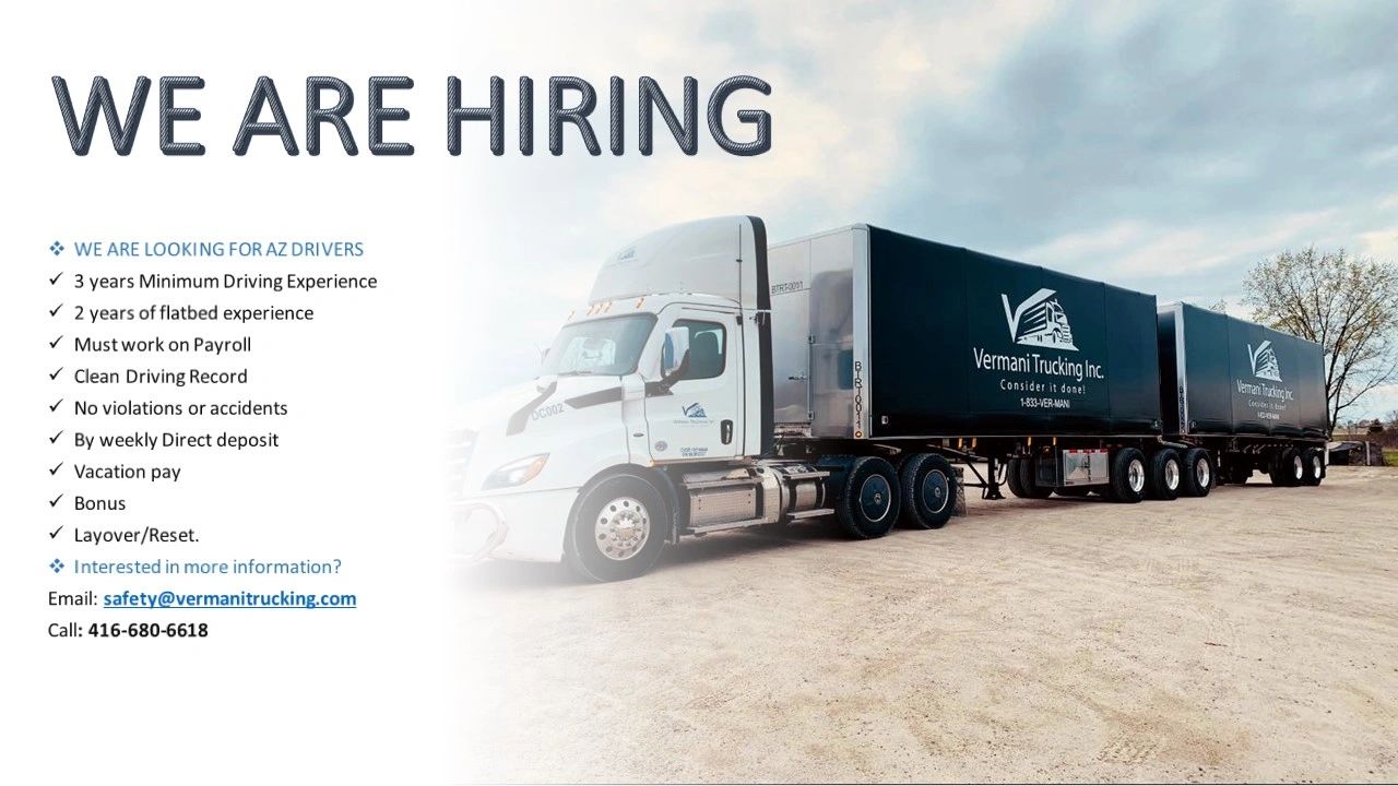 Careers | Vermani Trucking Inc.
