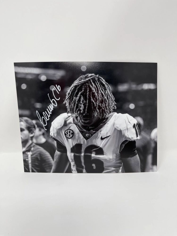 Lewis Cine Autographed Black and White 8x10 Photo