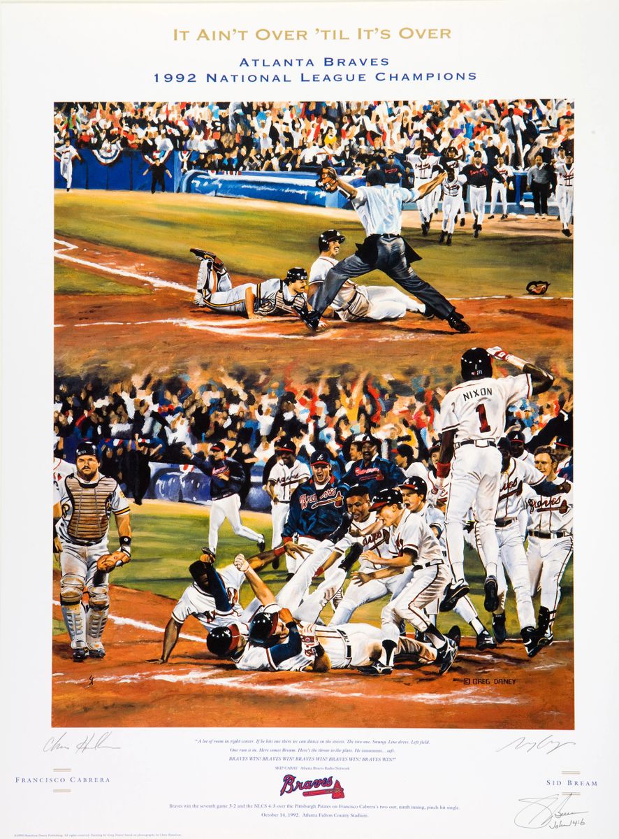 Atlanta Braves “It Ain’t Over ‘Til It’s Over” 30-Year Anniversary of ...