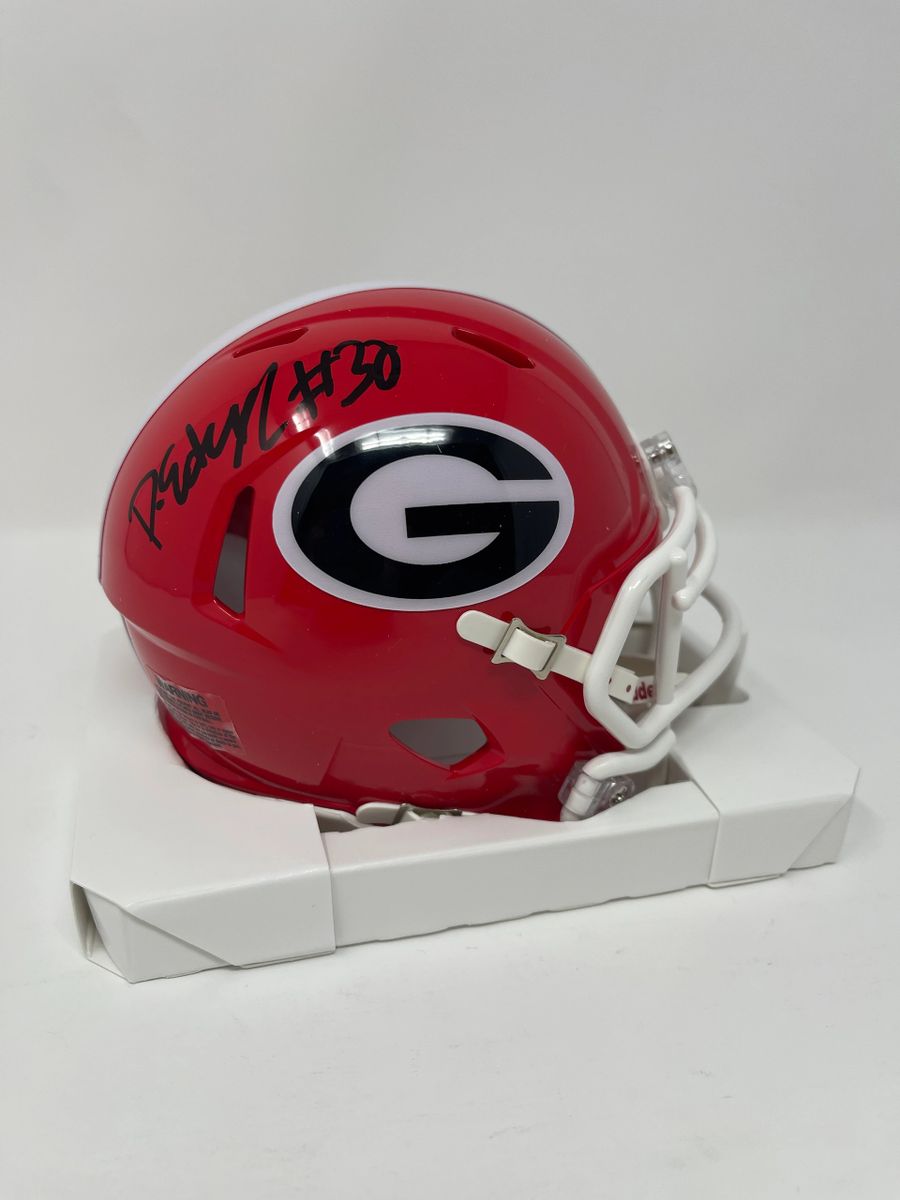 Daijun Edwards Autographed Georgia Bulldogs Riddell Speed Mini Helmet