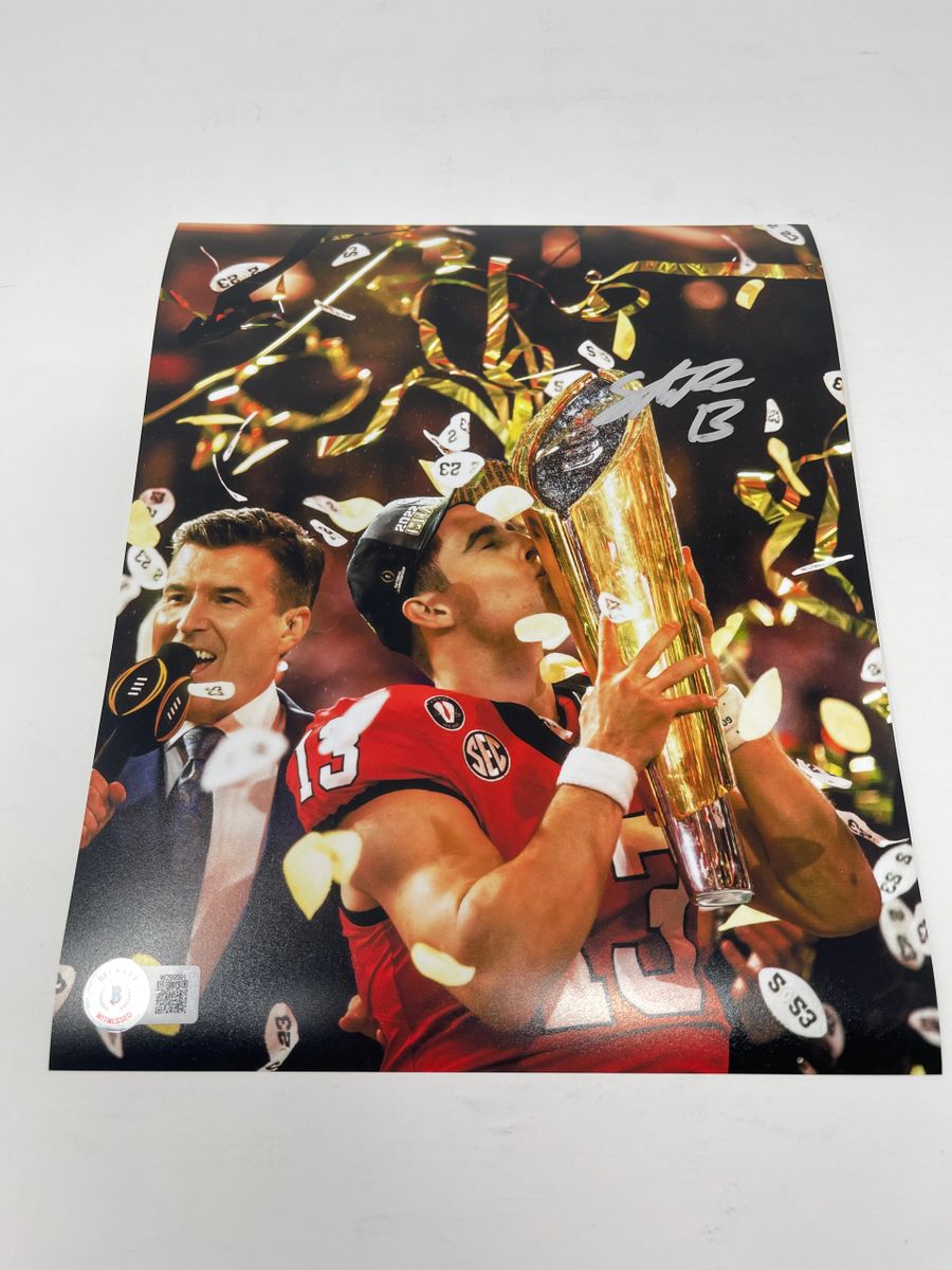 Stetson Bennett Autographed “Back to Back” 8x10 Photo w/ Beckett COA