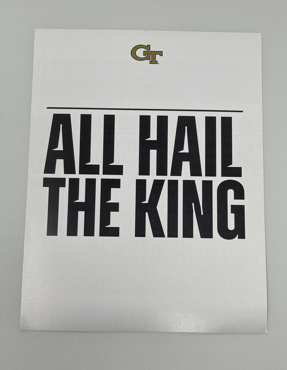 Haynes King Georgia Tech Senior Night Sign