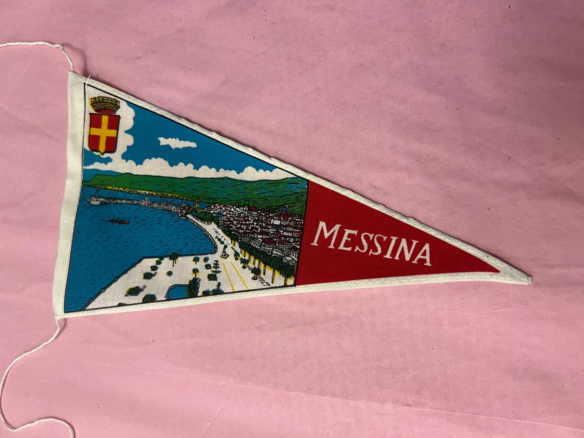 Triangle Pennant Flag: MESSINA