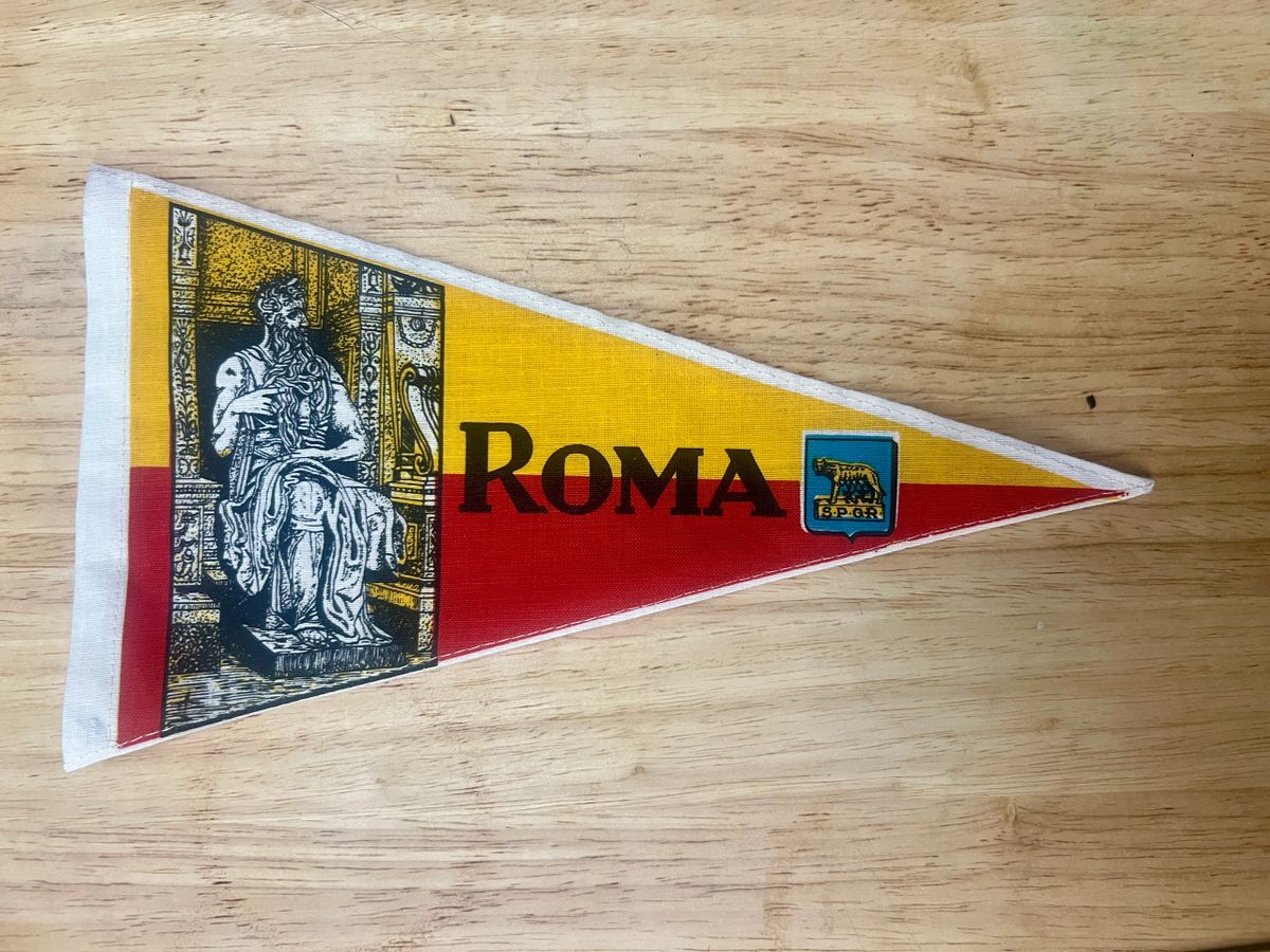 Triangle Pennant Flag: ROMA