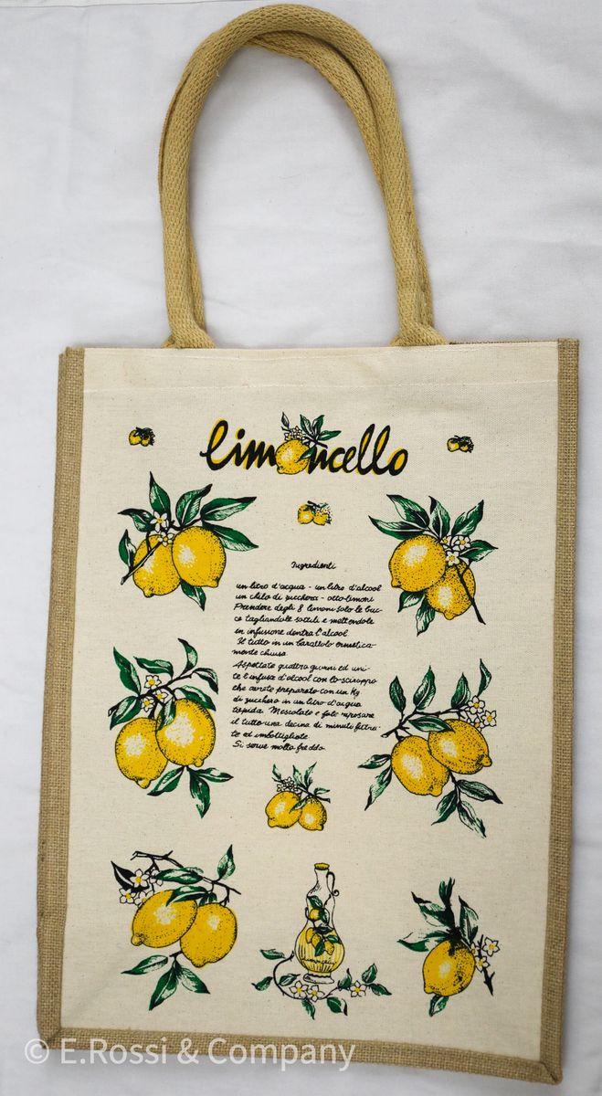 Tote Bag "Limoncello" with Lemon Recipe