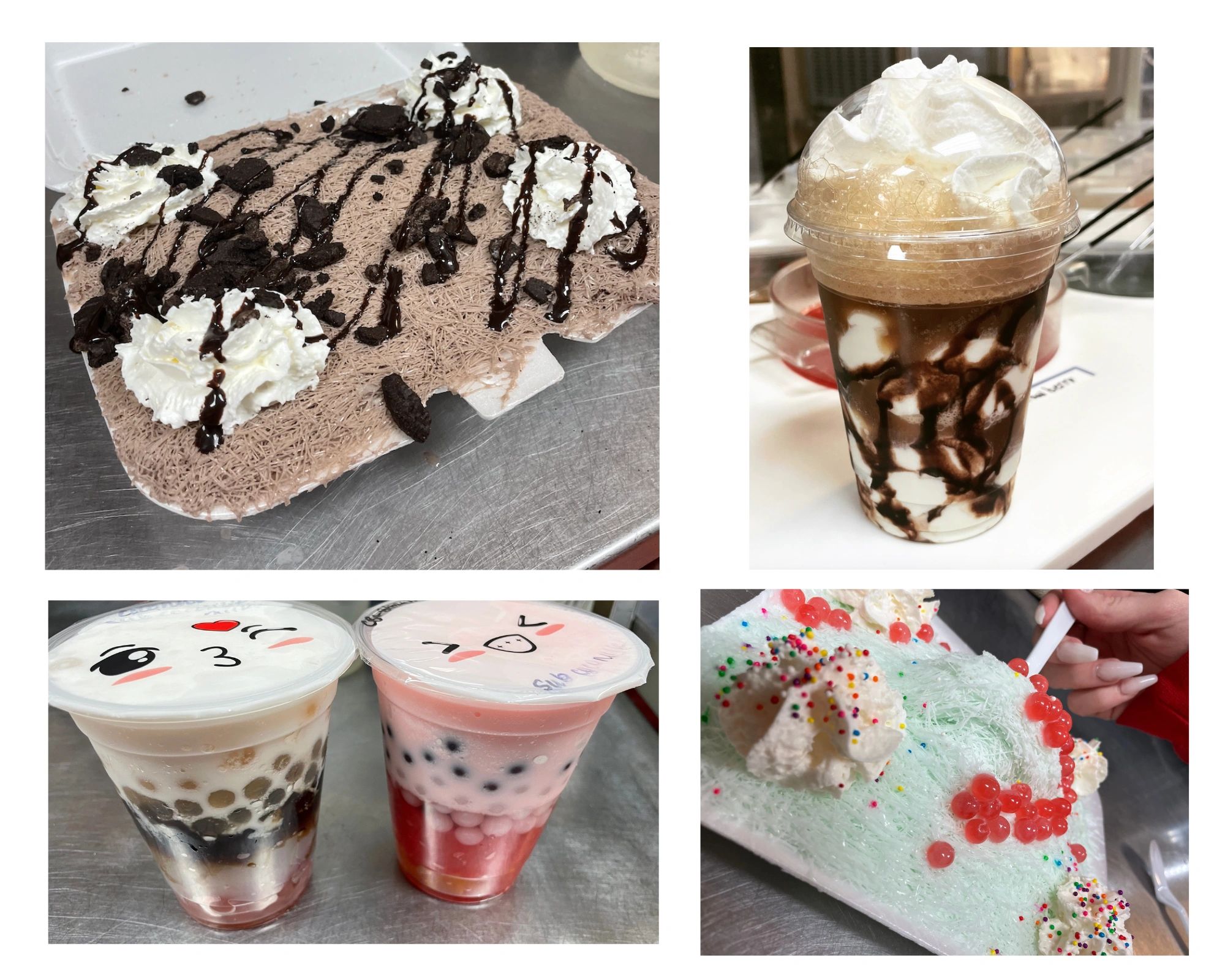 Delicious Bubble Tea with Popping Boba