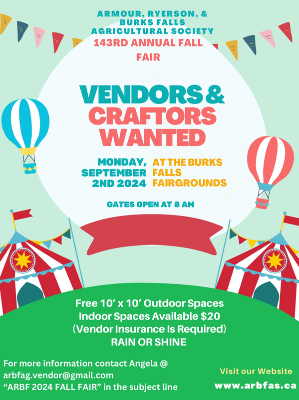 Fall Fair – Armour, Ryerson & Burk's Falls Agricultural Society