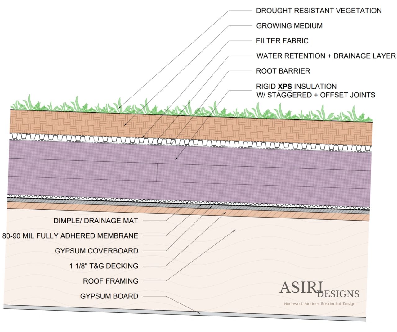 Best Practice Extensive Green Roof Details