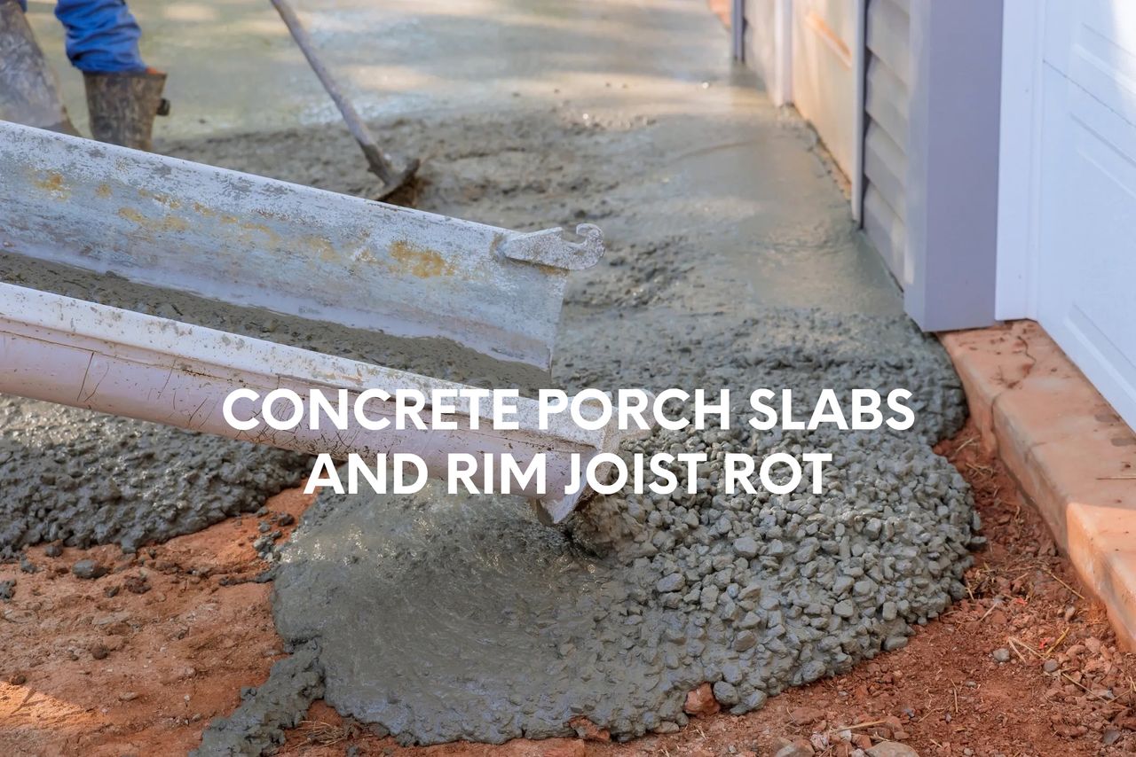 Preventing Rim Joist Rot At Concrete Porches