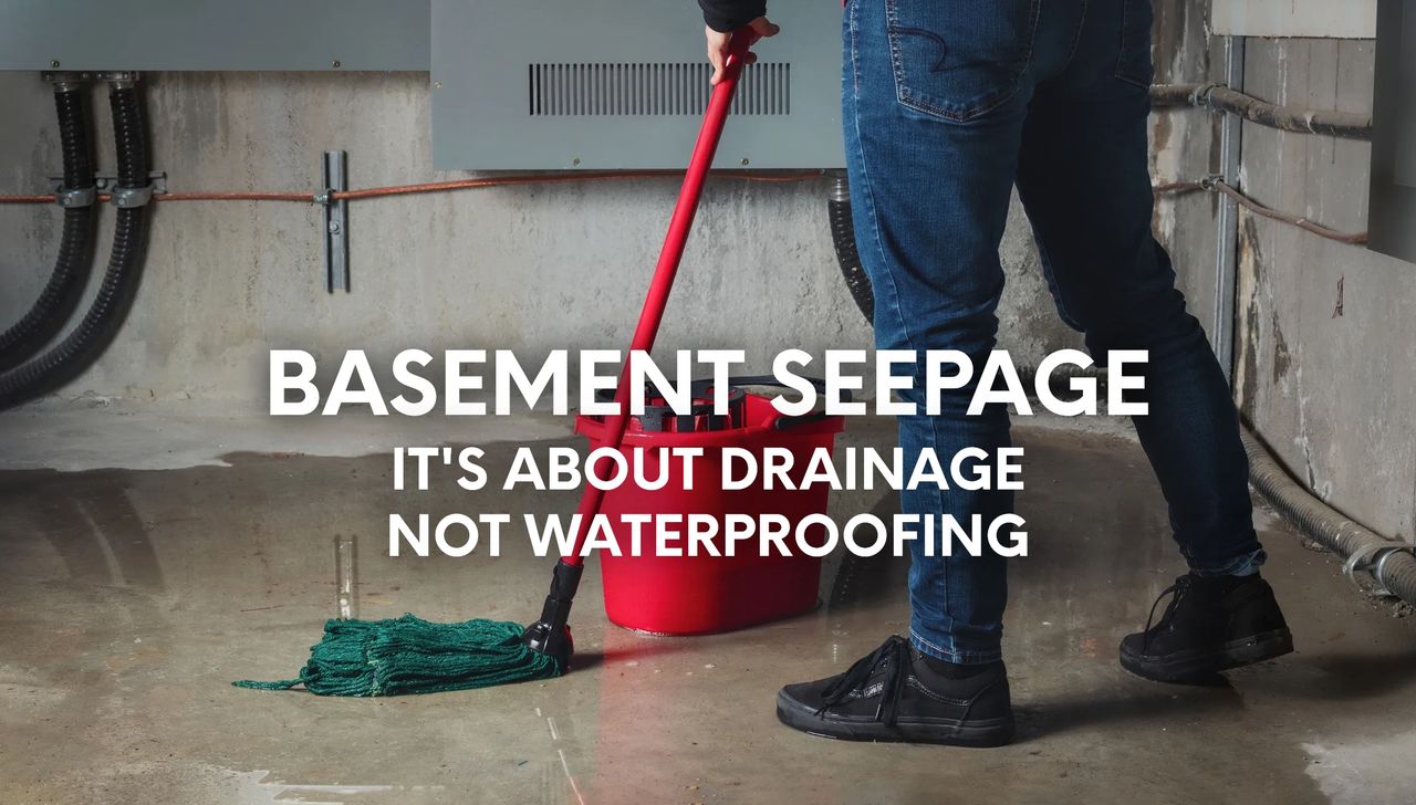 Leaks In Your Basement Walls and Floors? It’s About Drainage