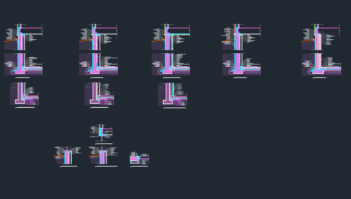 Basement CAD Details For Wet Climates