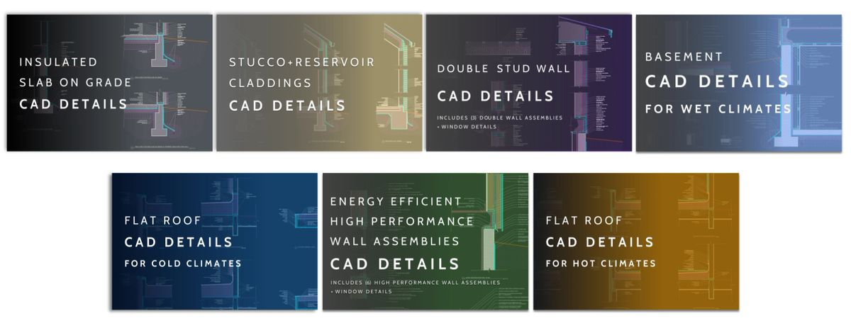 High Performance CAD Details Bundle