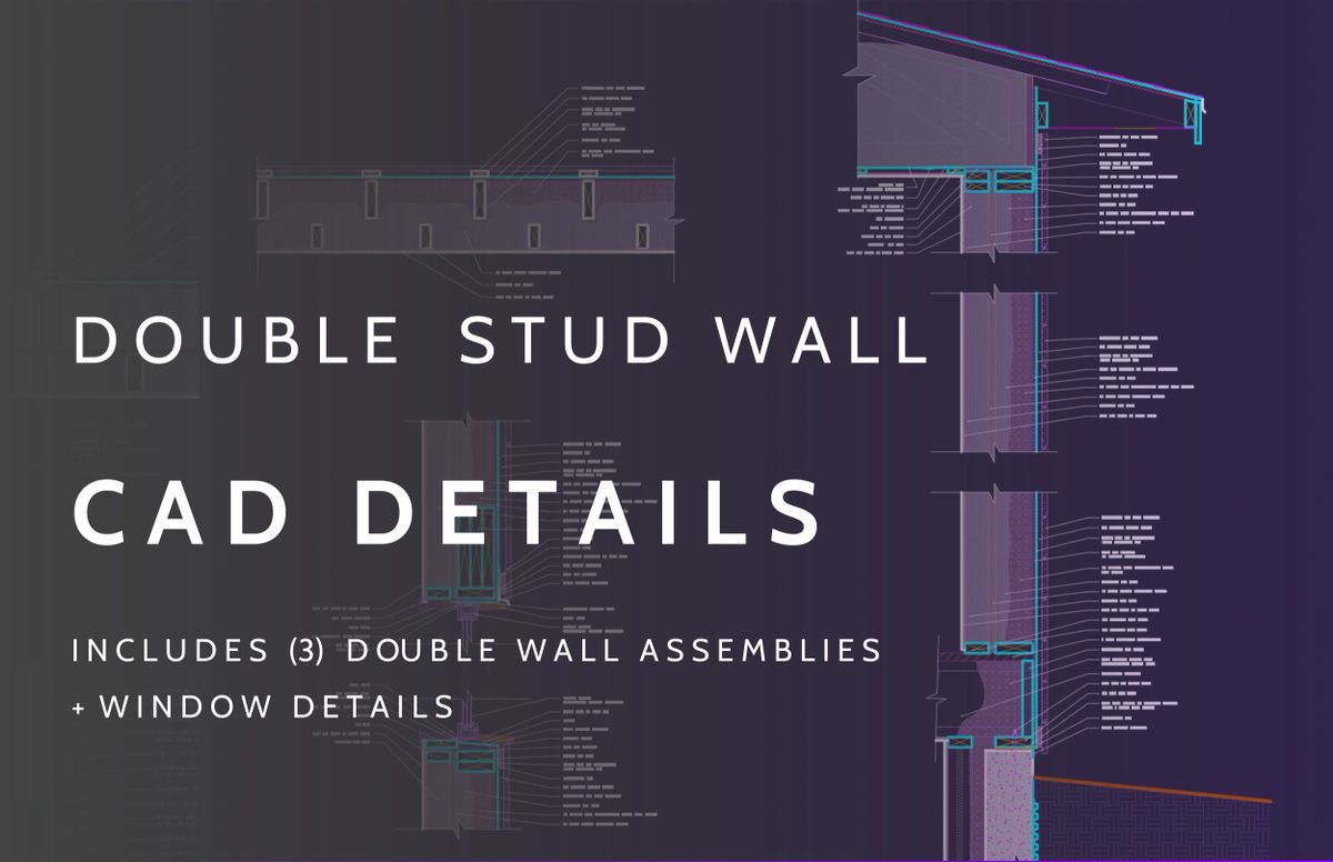 Double Stud Wall CAD Details