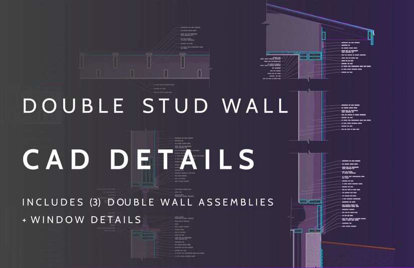 Double Stud Wall CAD Details