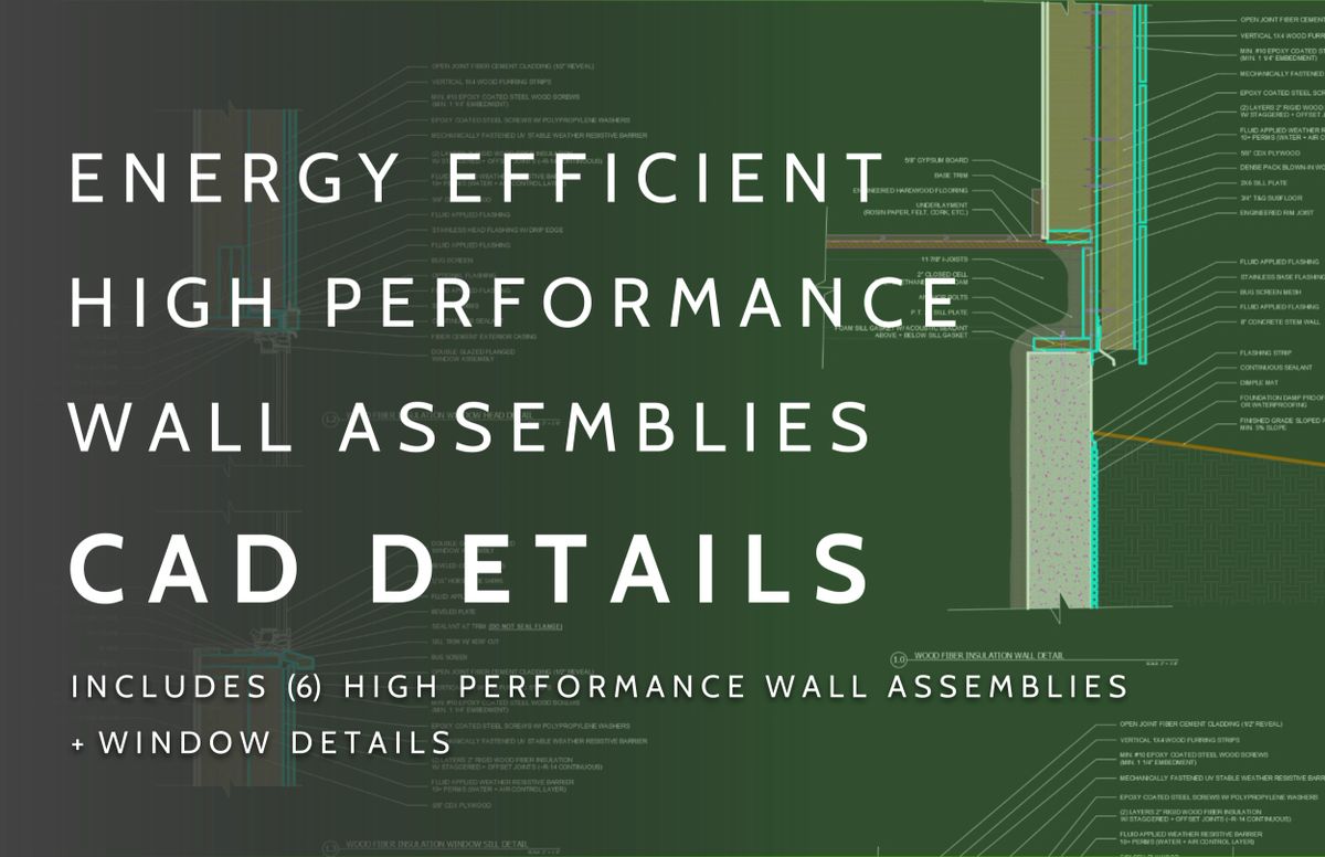 Energy Efficient High Performance Wall Assemblies CAD Details