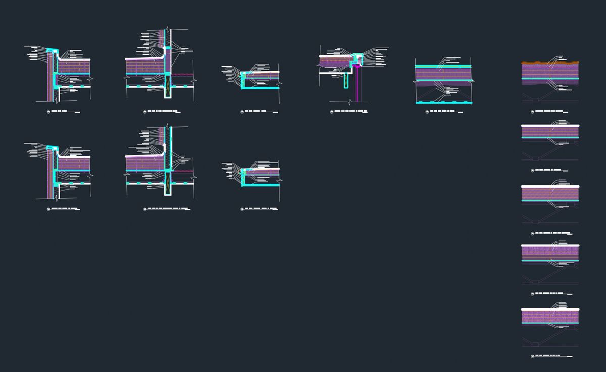 Flat Roof CAD Details For Cold Climates