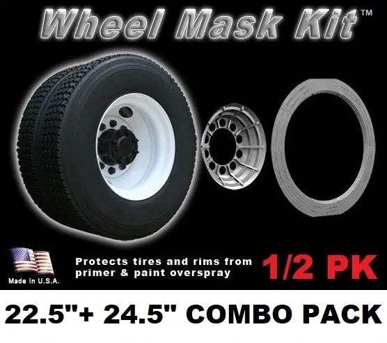 22.5"+ 24.5" Wheel Mask Kit - Owner/Operator Pack: Contains (4) Tire ...