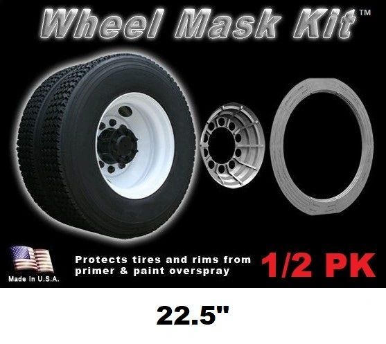 22.5" Wheel Mask Kit - Owner/Operator Pack: Contains (4) Tire Masks ...