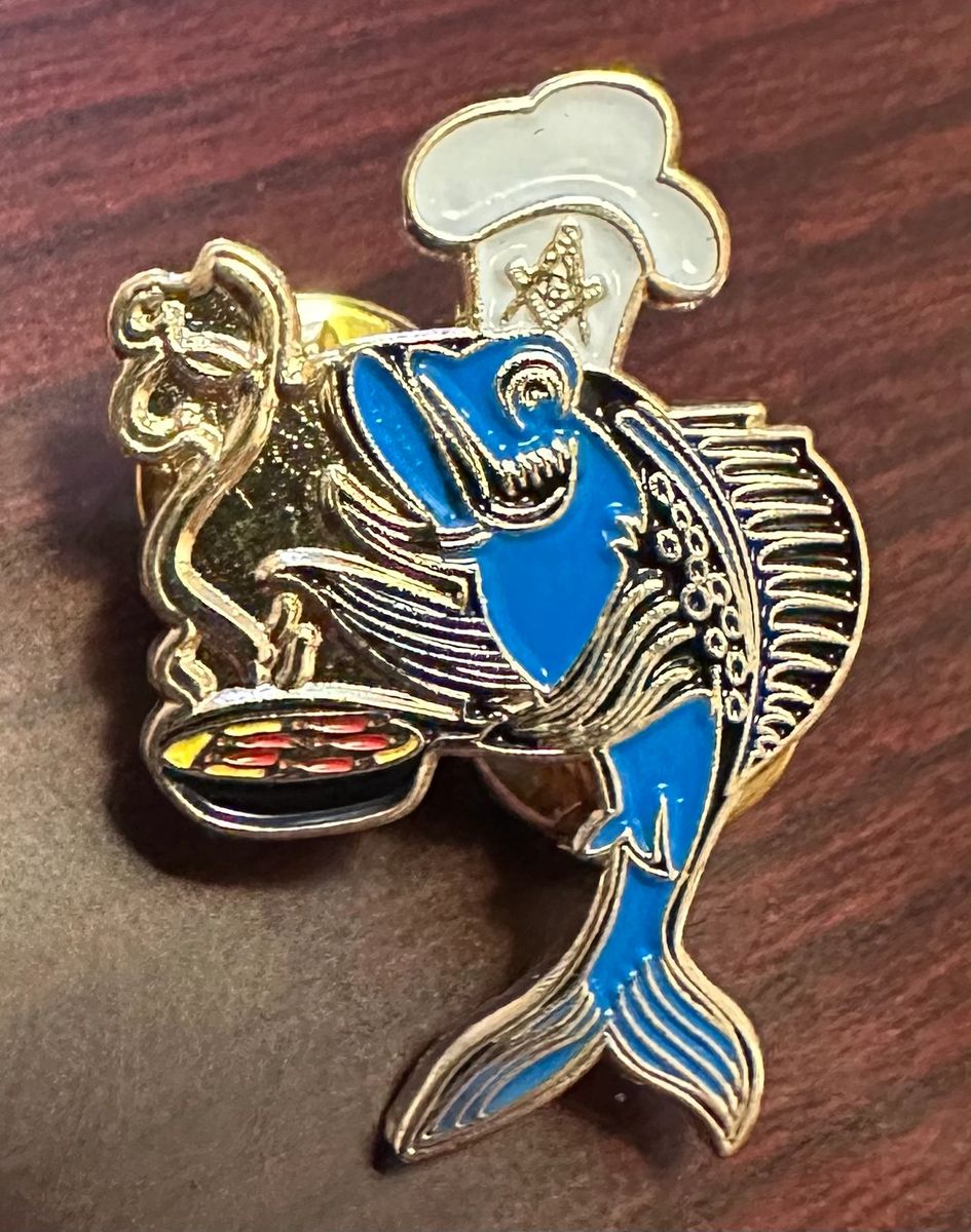 Masonic Fish Fry Lapel Pin