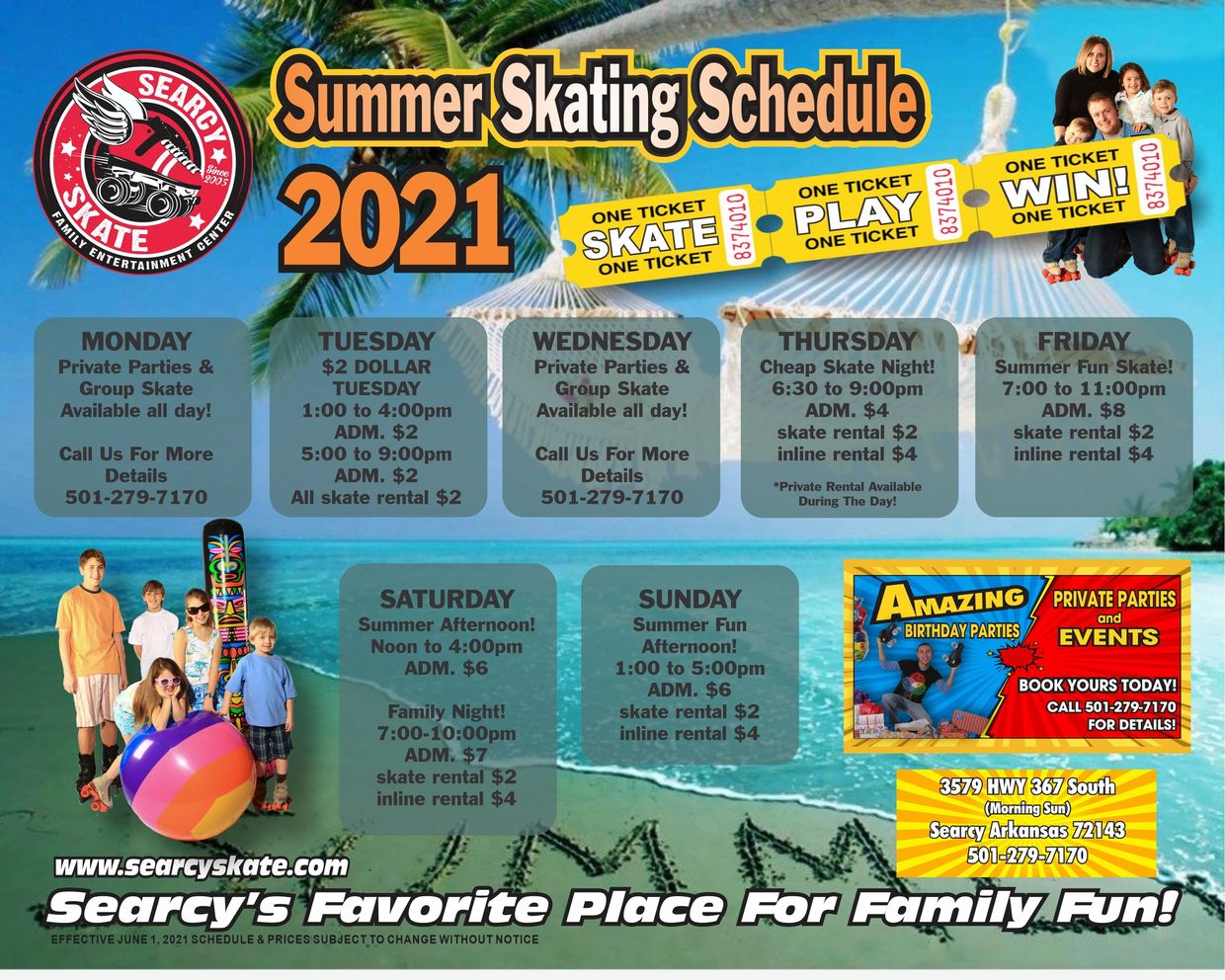 Roller Skating - Searcy Skate Family Entertainment Center