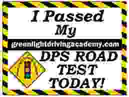 Green Light Driving Academy - DPS Road Test, Drivers Education Class
