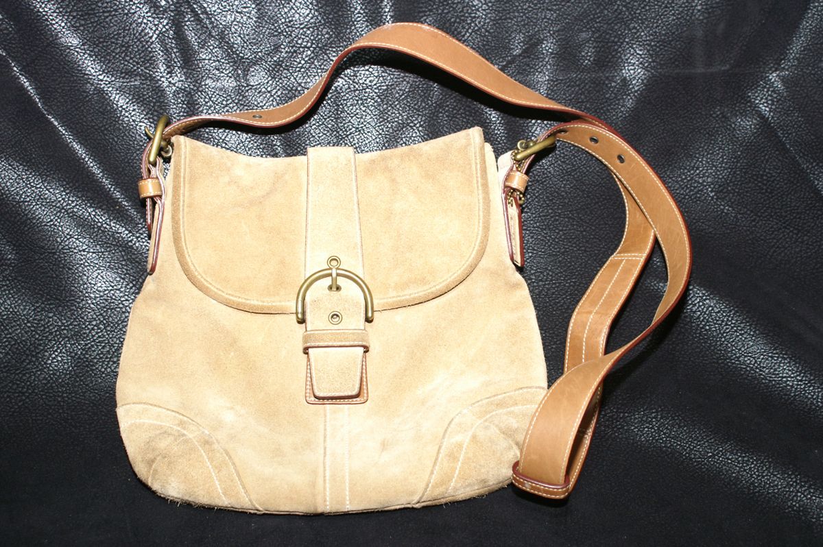 Coach - Sand Tan Leather Shoulder Bag
