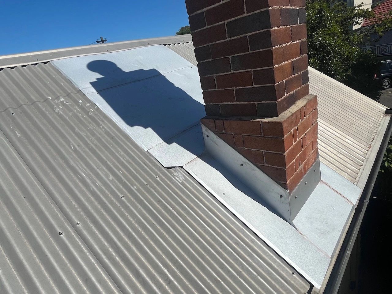 Corrugated Brick Chimney Flashing